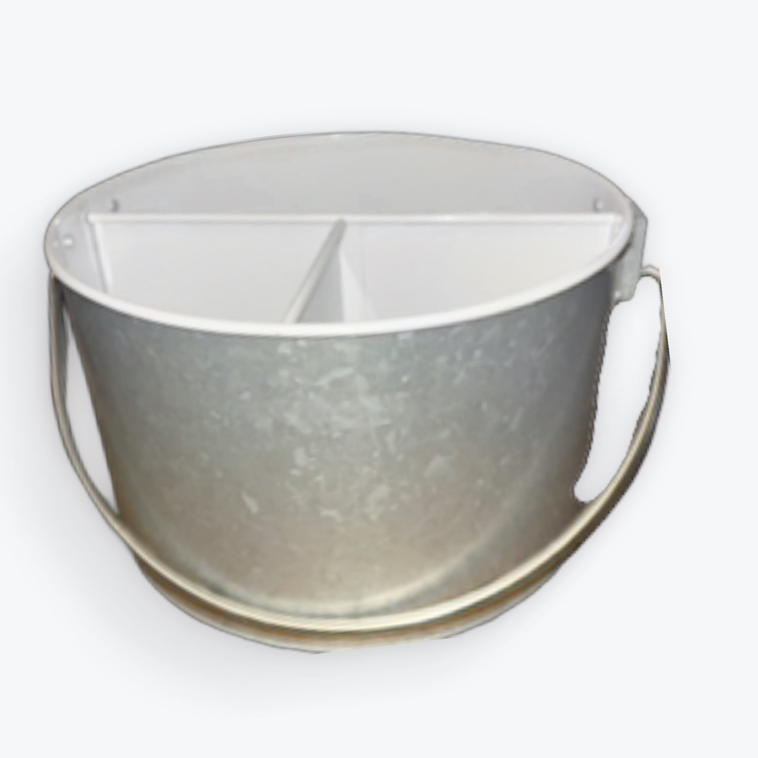 Metal bucket with dividers | Yellow Tulip Design